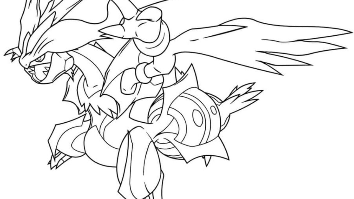 Pokemon Kyurem Coloring Pages Kyurem Blanc Trio Yin Yang Qi Generation