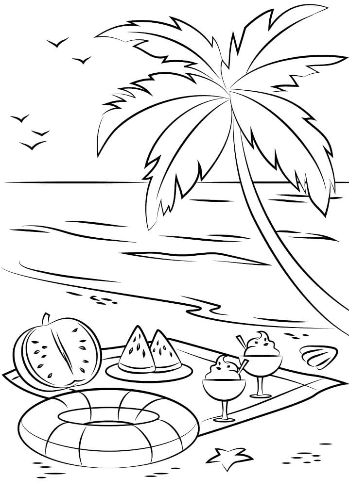 Beach-Dessert-coloring-page