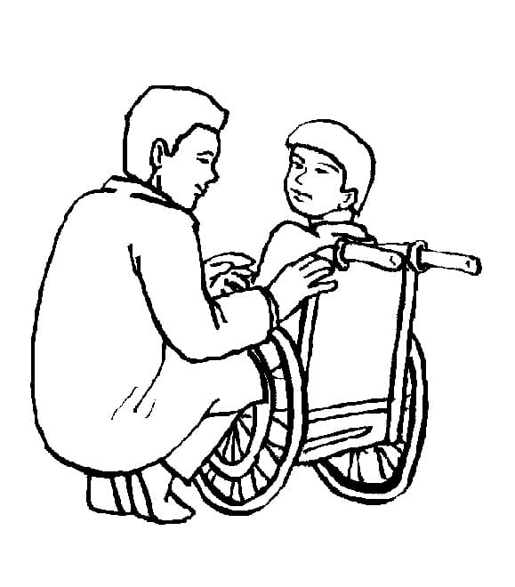 Caring Coloring Page Caring Coloring Page