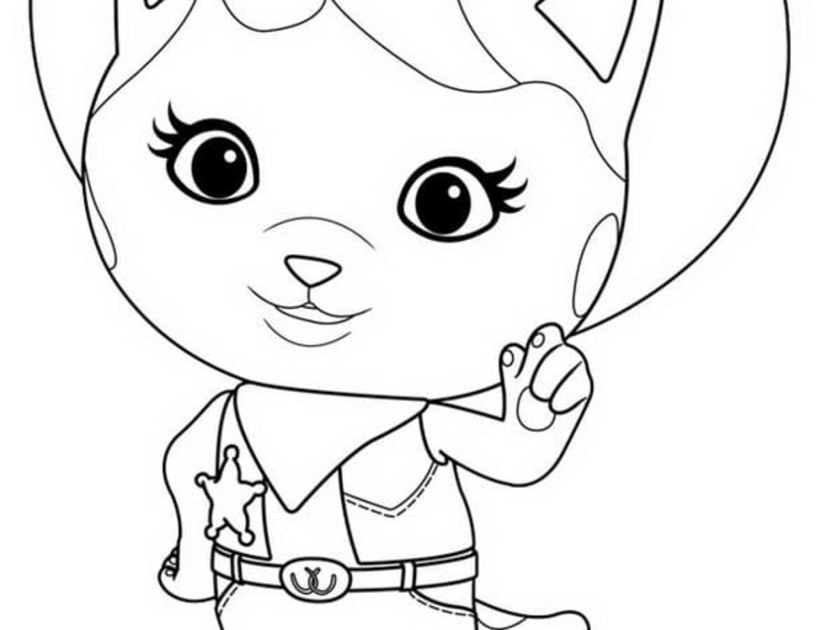Sheriff Callie Coloring Pages Sheriff Callie Colouring Page 3 | Disney
