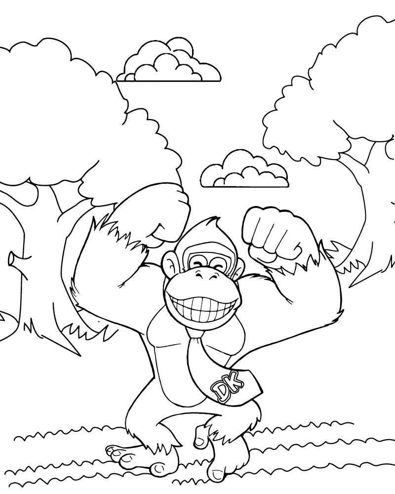 Donkey Kong coloring page-06