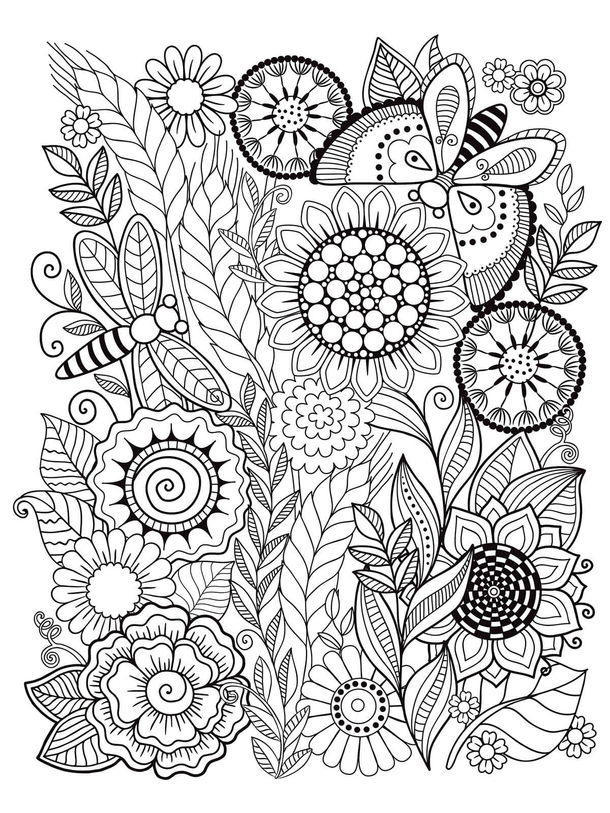 Flower Mindfulness 3 Coloring Page Free Printable Coloring Pages For Kids Flower Mindfulness 3 Coloring Page Free Printable Coloring Pages For Kids