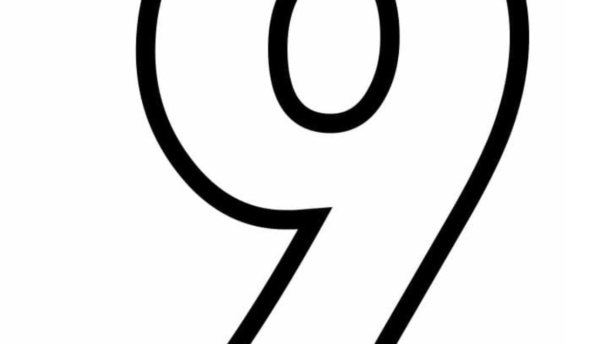 4 Best Images Of Printable Number 9 Outline Printable