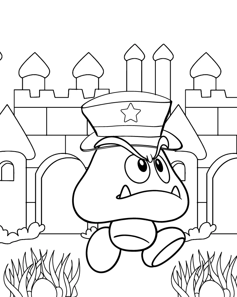 Goomba coloring page-07
