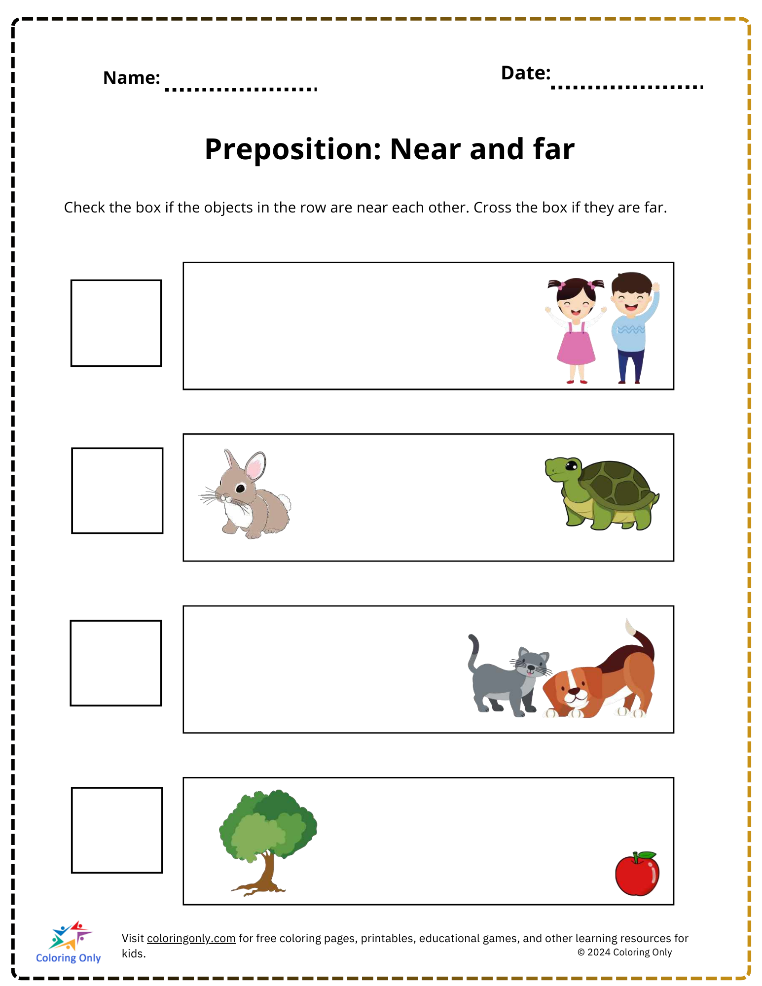 Free Preposition Tracing Worksheets For Kids Print Free Preposition Tracing Worksheets For Kids Print
