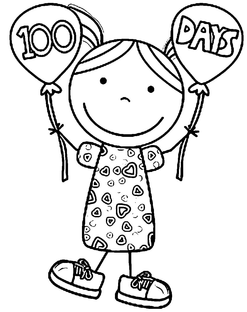 Printable 100 Days Of School Coloring Page Free Printable Coloring Printable 100 Days Of School Coloring Page Free Printable Coloring
