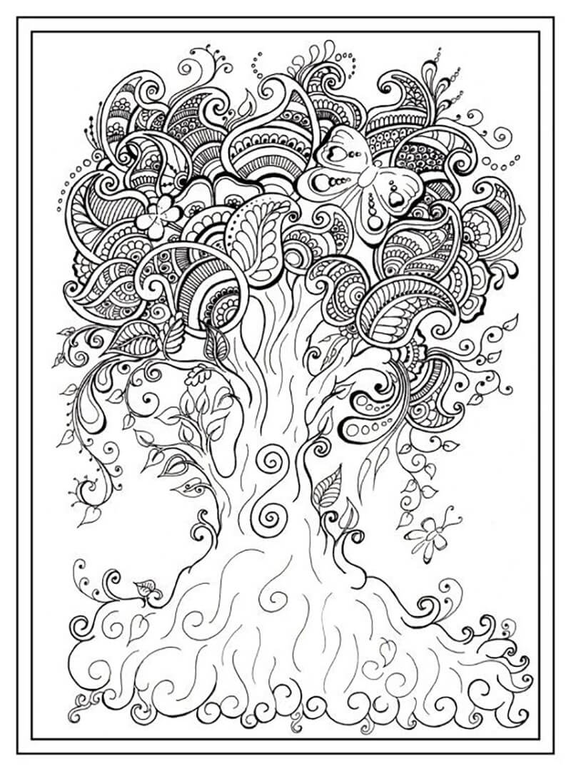 Mindfulness With Big Tree Coloring Page Free Printable Coloring Pages Mindfulness With Big Tree Coloring Page Free Printable Coloring Pages