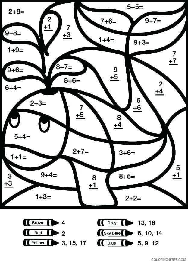 Whale Math Worksheet Coloring Page Free Printable Coloring Pages For Kids