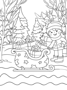 Enjoy the Winter Wonderland with Free Coloring Pages