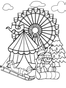 Enjoy the Winter Wonderland with Free Coloring Pages