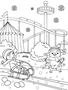 Enjoy the Winter Wonderland with Free Coloring Pages