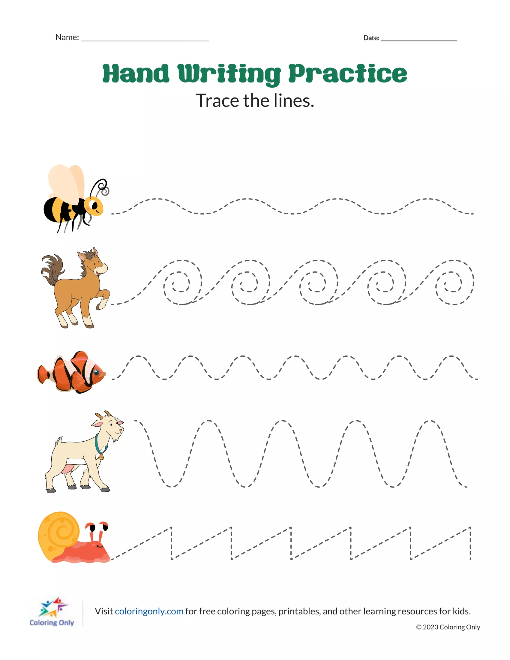 Y For Yarn Coloring Page With Handwriting Practice With