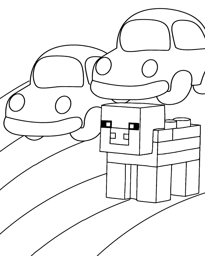 Crossy Road Coloring Page