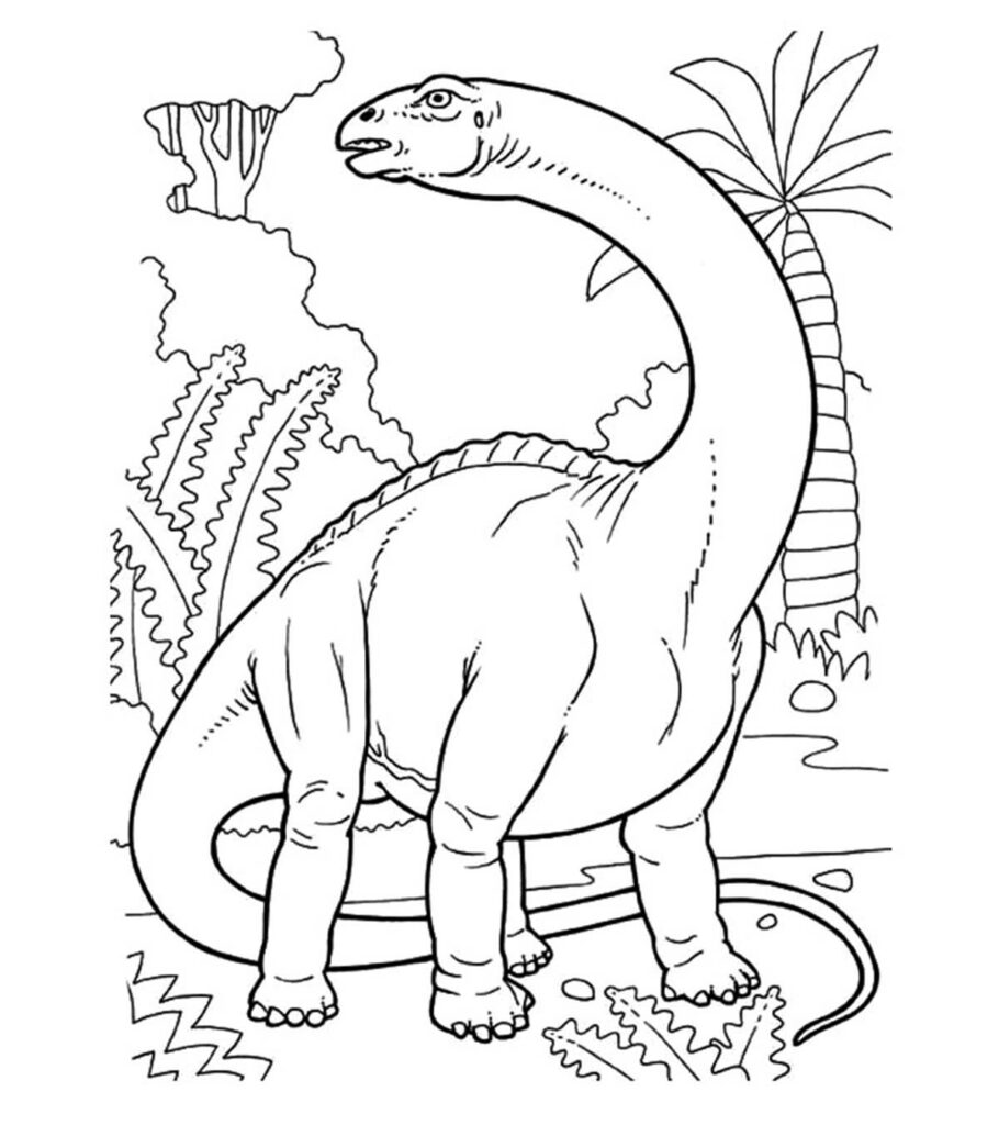 brontosaurus-4-coloring-page Coloring Page - Free Printable Coloring ...