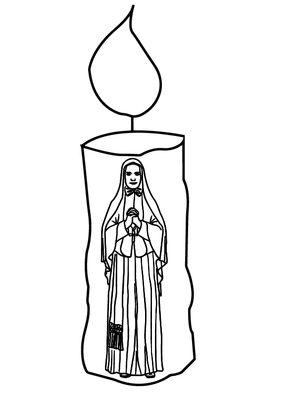 Candlemas Day Coloring Page