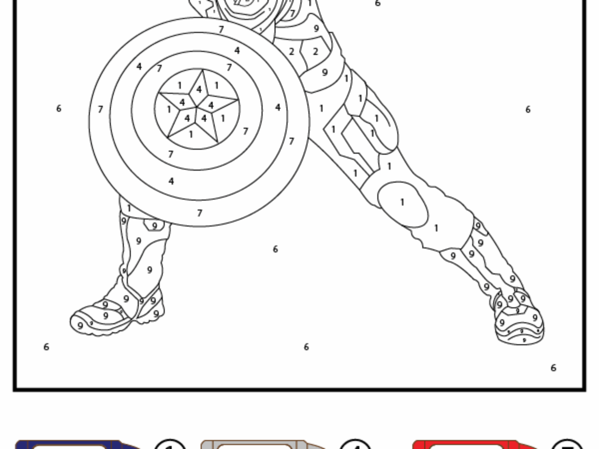 Avengers Captain America Coloring Page Free Printable