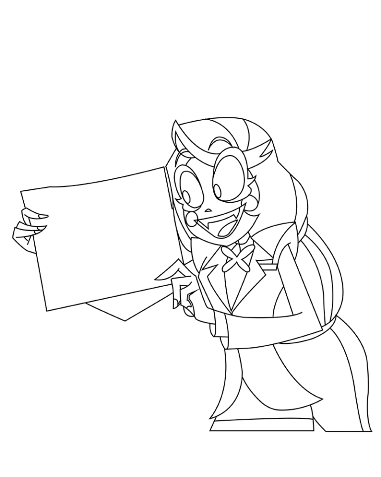 Hazbin Hotel Through Coloring Pages