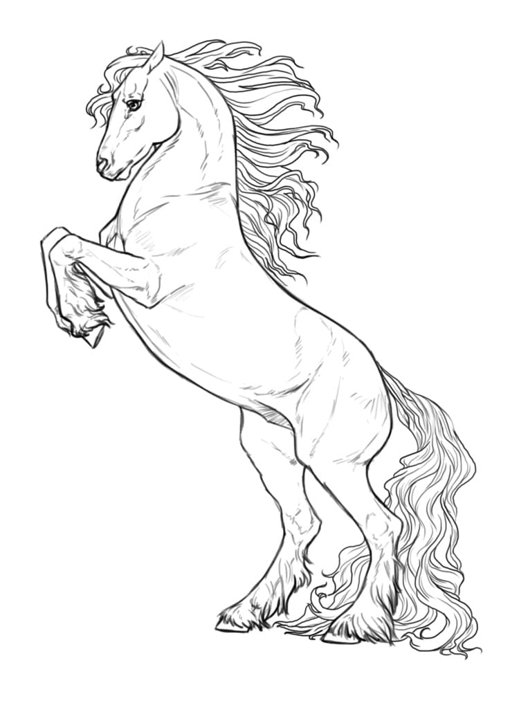 best horse coloring pages for kids adults free printables - free ...