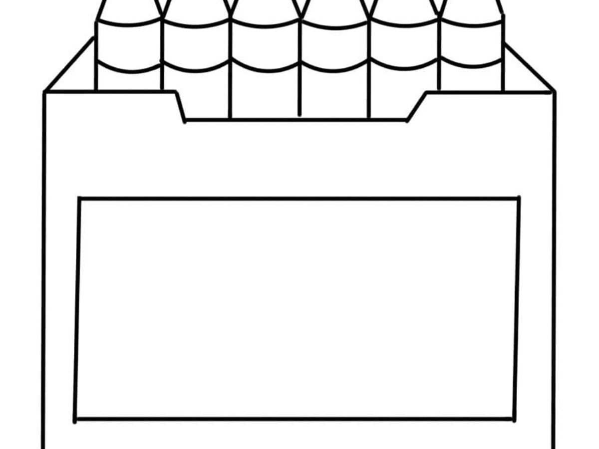 Empty Crayon Box Coloring Page Blog Hoppin