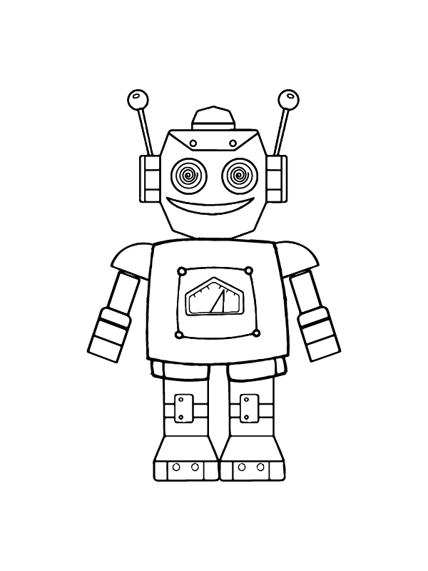 Robots Coloring Page