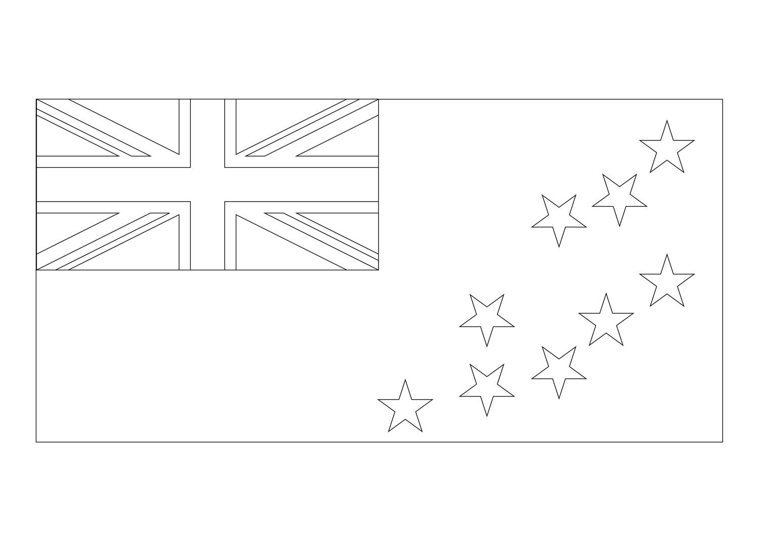 Flag Coloring Page