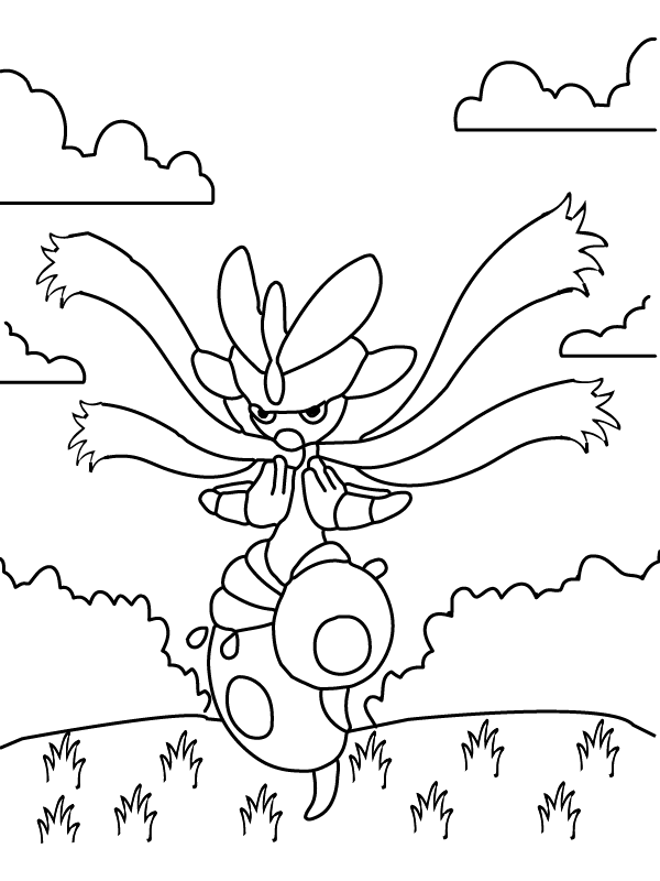 Pokemon Mega Evolution Coloring Page