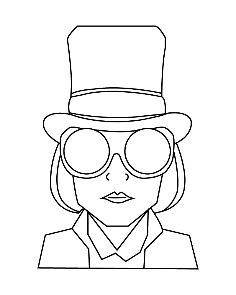 Wonka Coloring Page