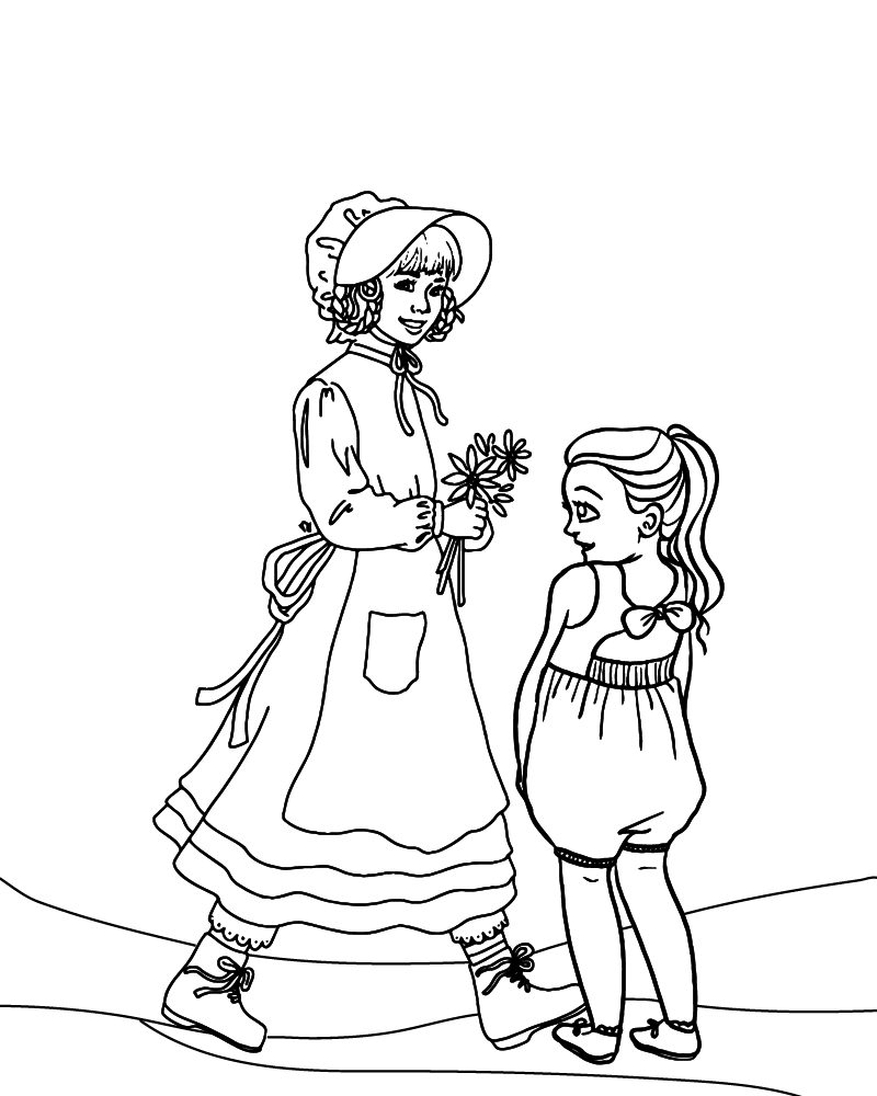 Cute Mom Coloring Pages Coloring Page
