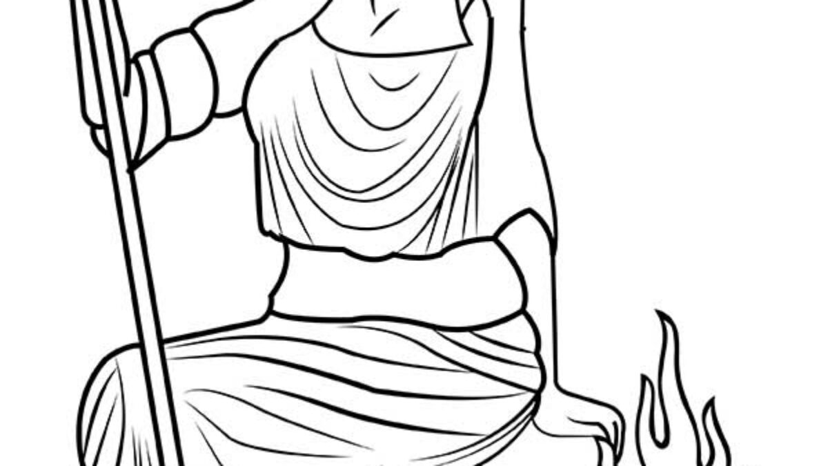 Greek Gods Hestia Coloring Page Educationcom