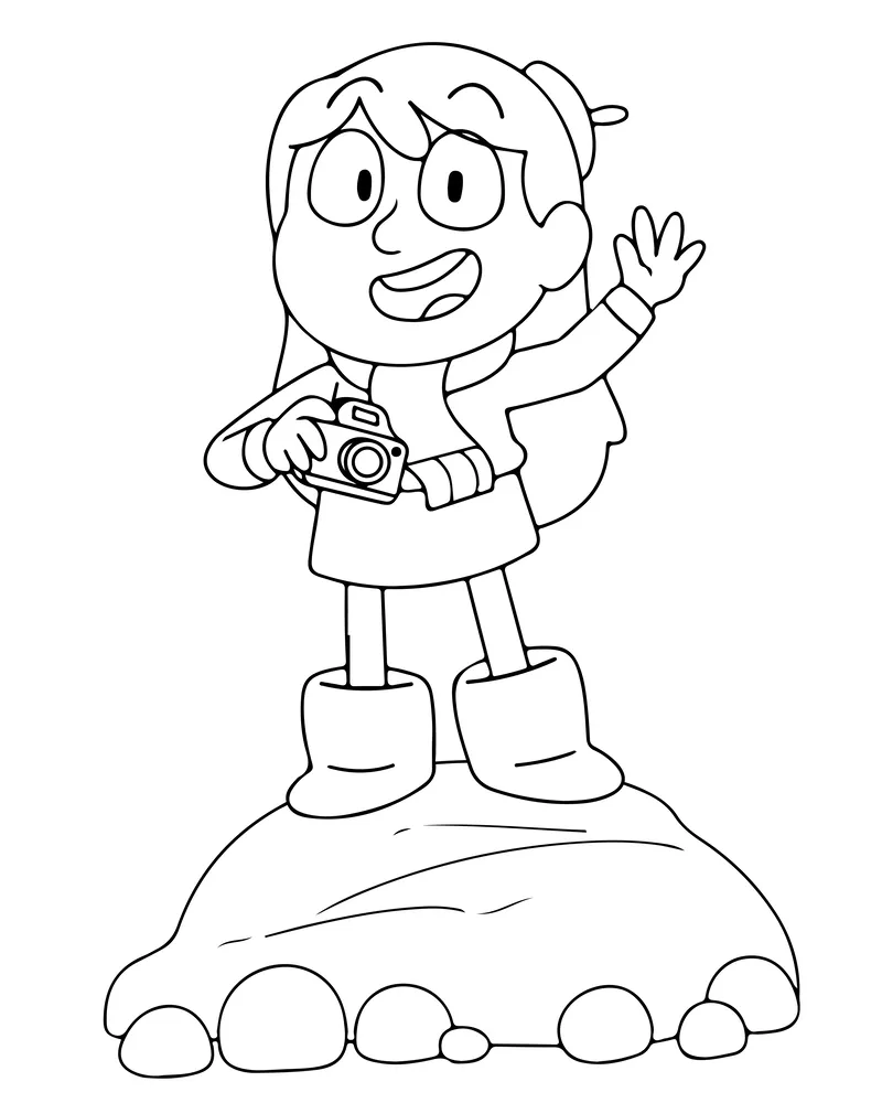 Hilda Coloring Page