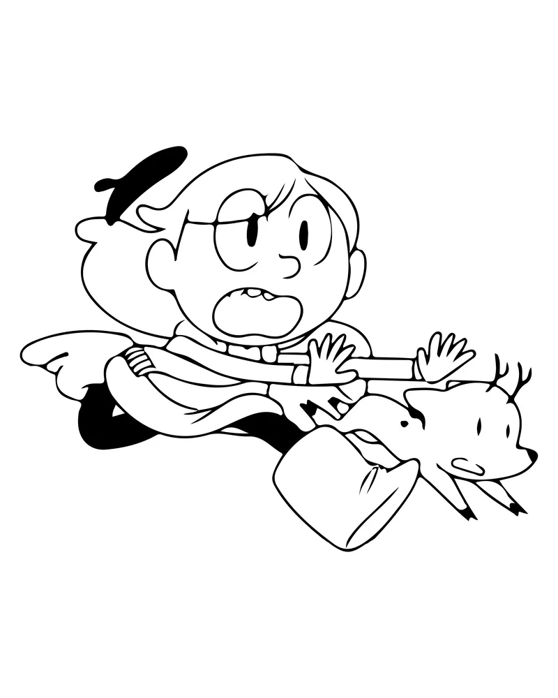 Hilda Coloring Page