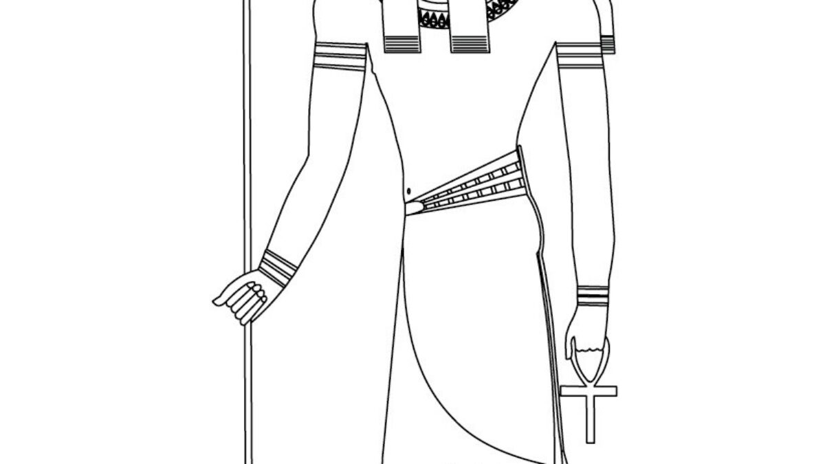 Horus Ancient Egyptian God Coloring Page Free Printable Coloring Pages