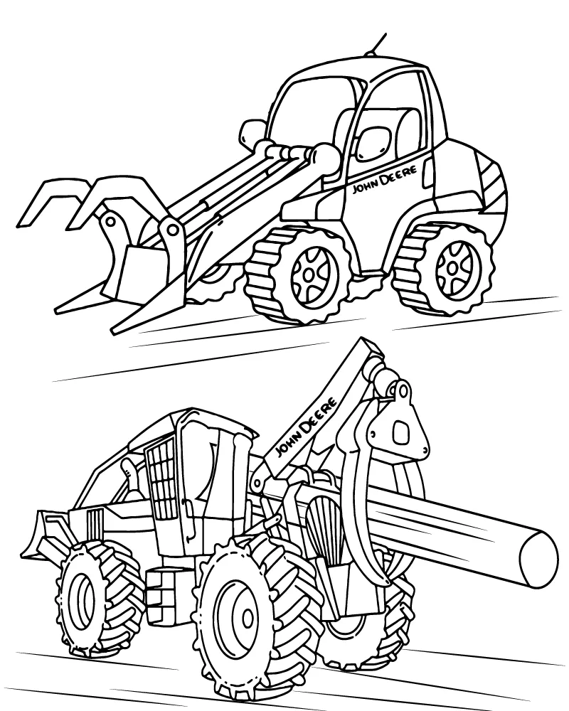John Deere Coloring Page