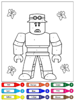 10 Cartoon Color by Number Coloring Pages