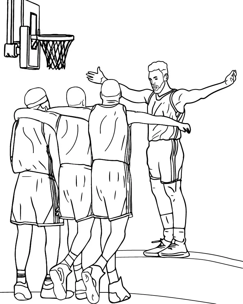 Free March Madness Coloring Page