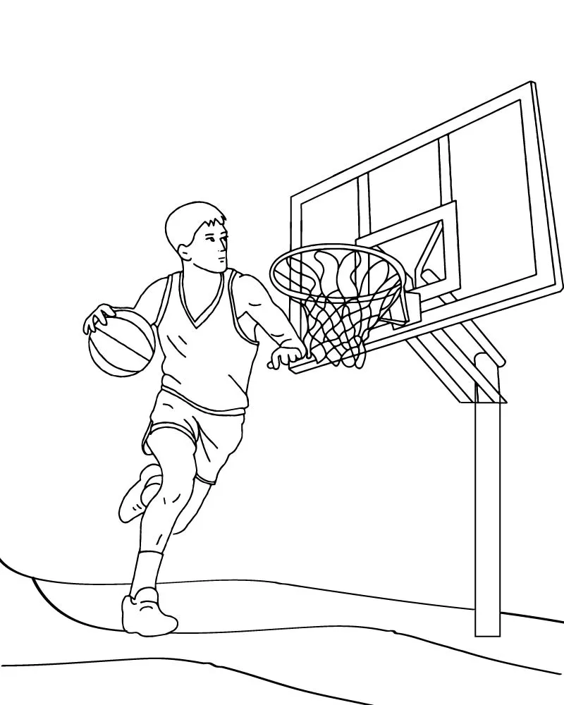 Free March Madness Coloring Page