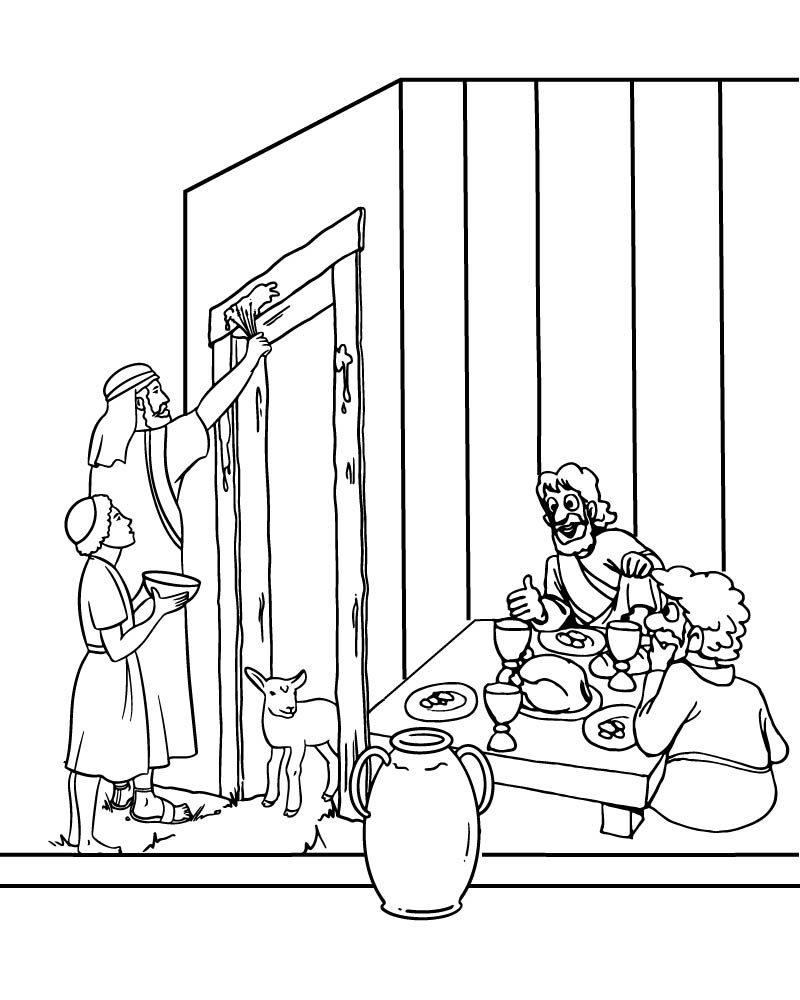 Passover Coloring Page