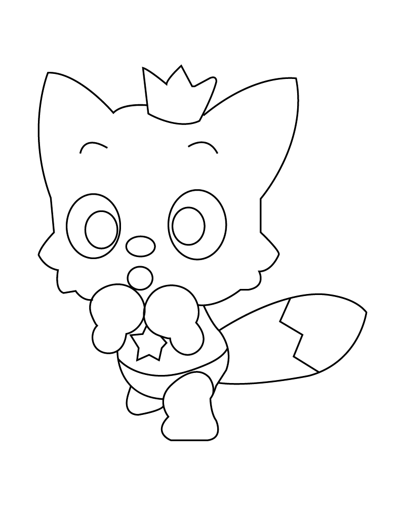 Pinkfong Coloring Page