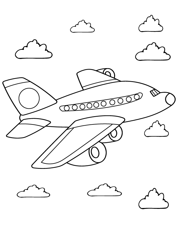 Airplane Coloring Page