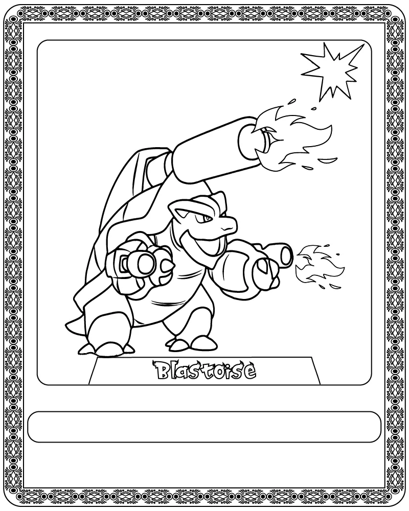 Pokemon Card Coloring Page