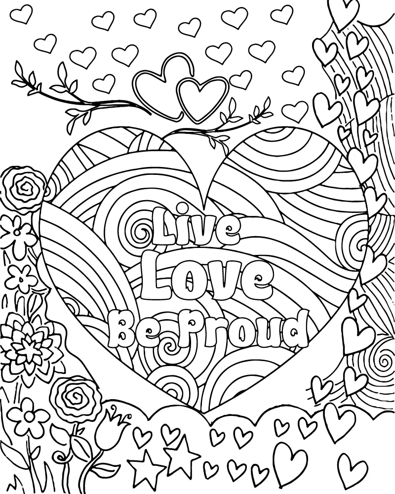 Pride Coloring Page