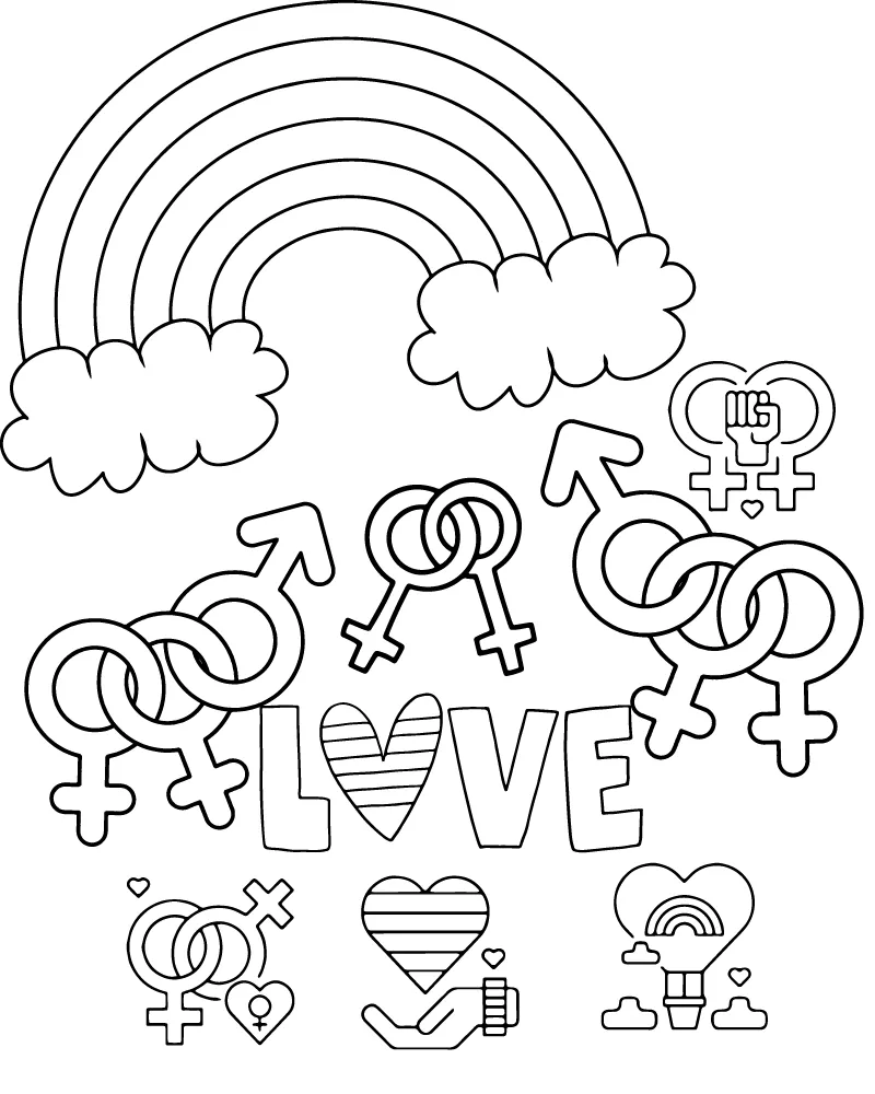 Pride Coloring Page