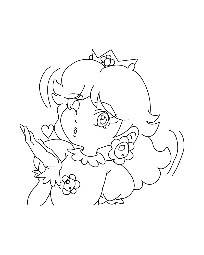 Princess Daisy Coloring Pages Coloring Page