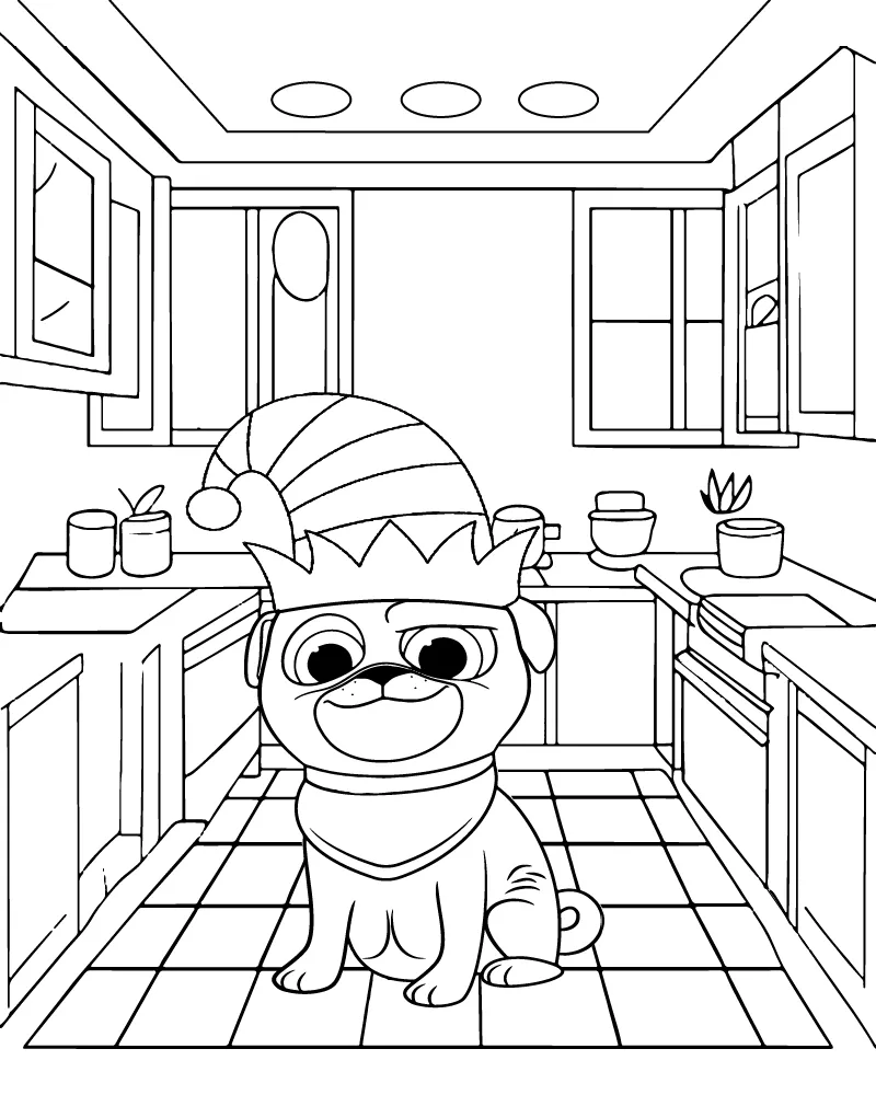 Pug Coloring Page