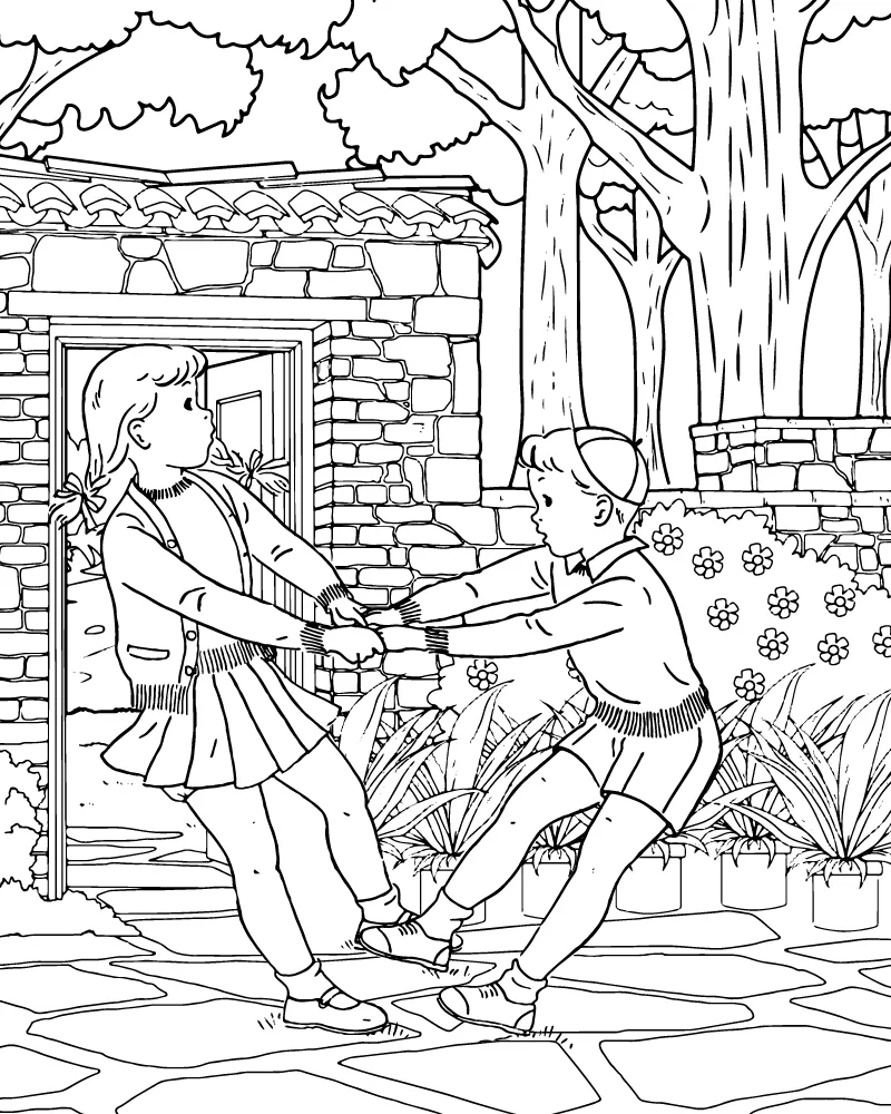 First Day of Spring Coloring Page