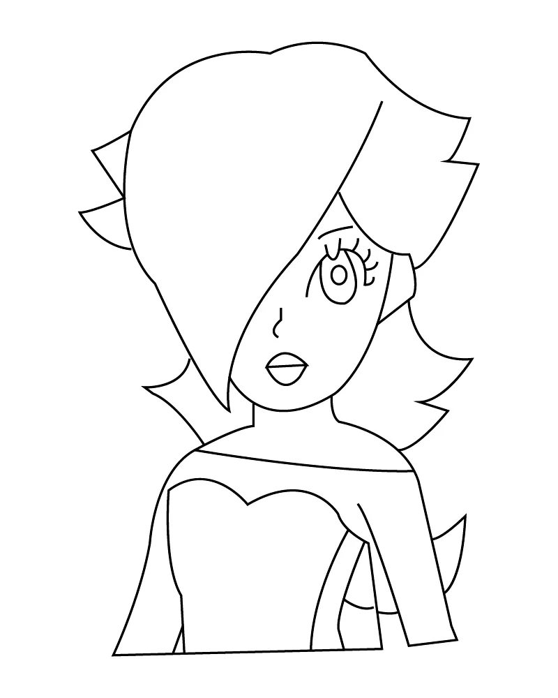 Mario's Rosalina Printable Coloring Page
