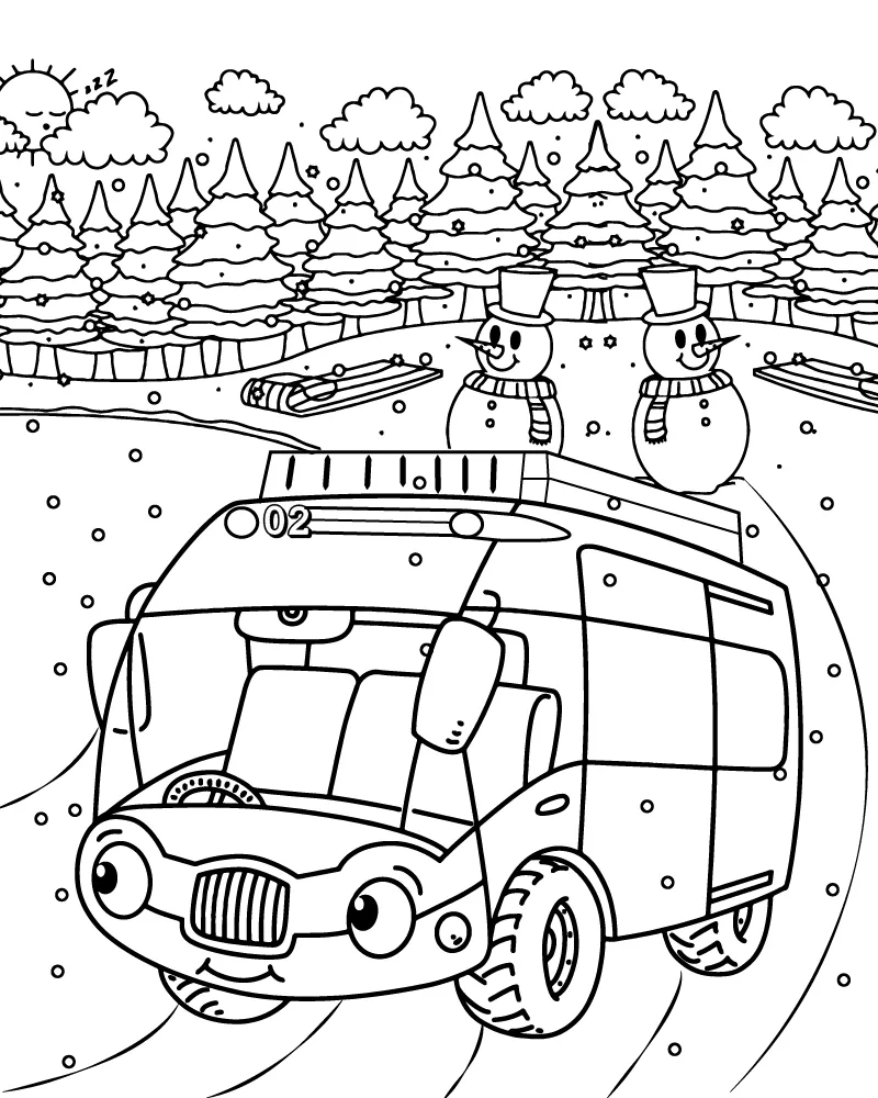 Tayo der kleine Bus Malvorlage