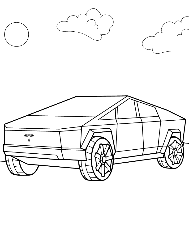 Tesla Coloring Page