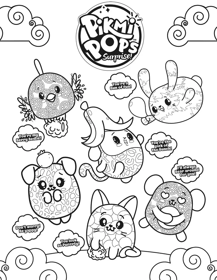 Pikmi Pops Coloring Page