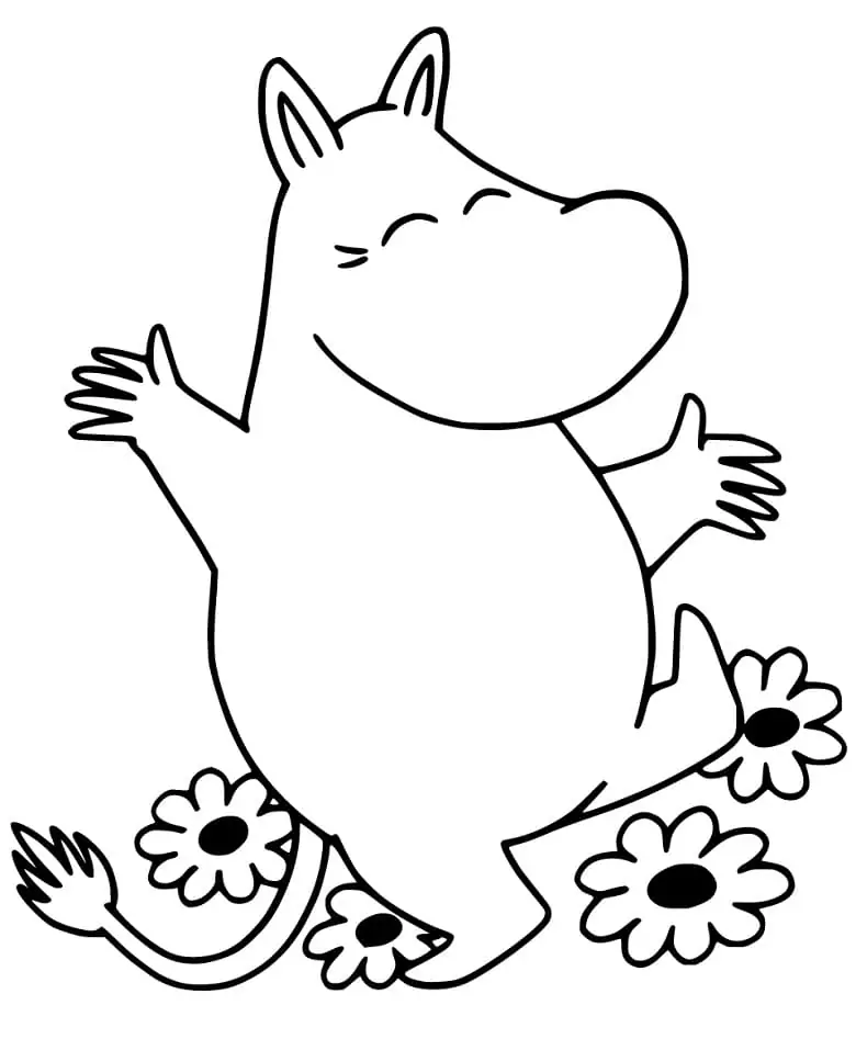 Moomin Coloring Page